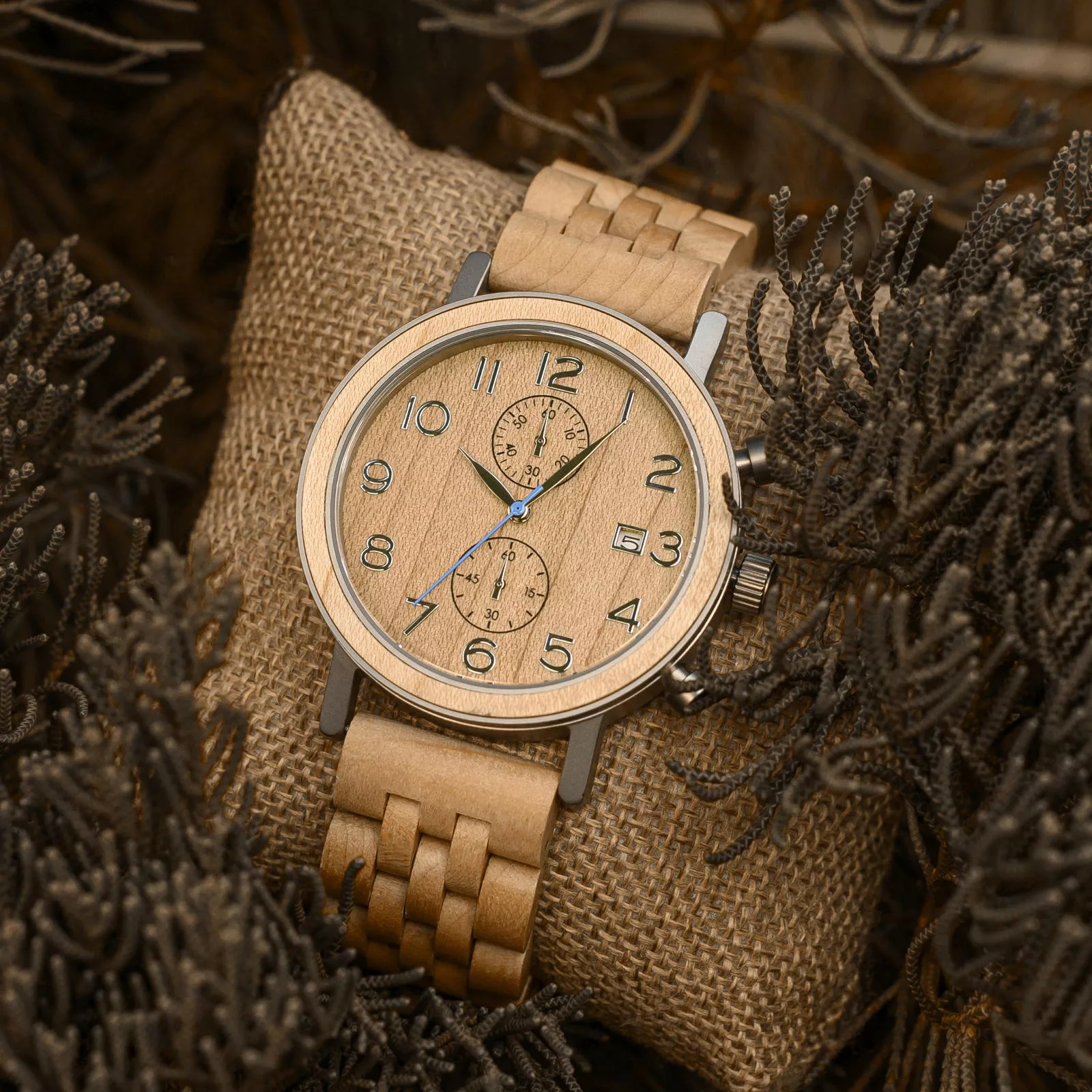 Wooden Watch For Men Natural Maple Wood – Plato