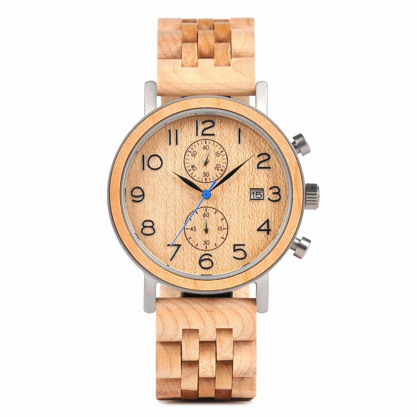 Wooden Watch For Men Natural Maple Wood – Plato