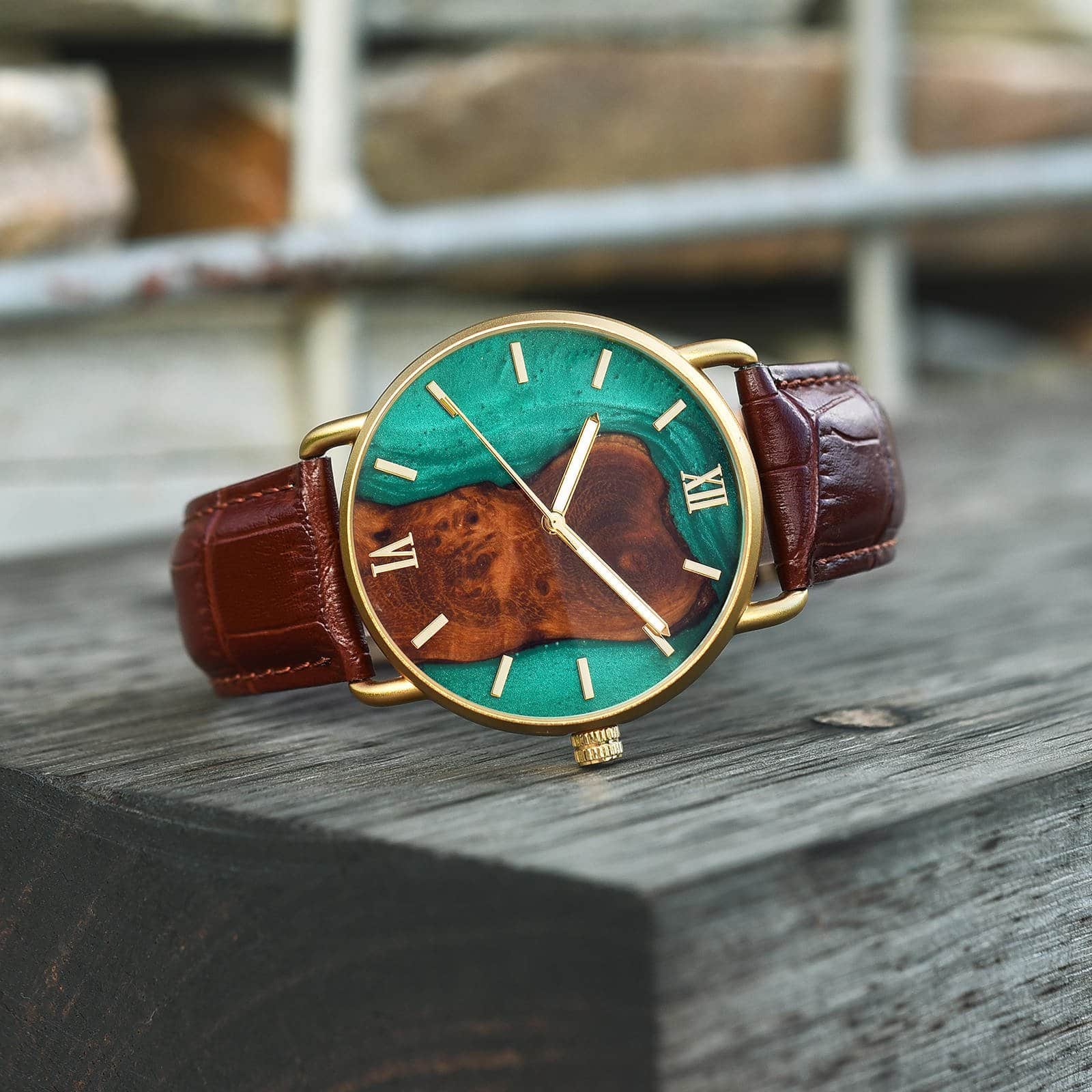 Classic Wooden Resin Unique Wooden Watches - Breena