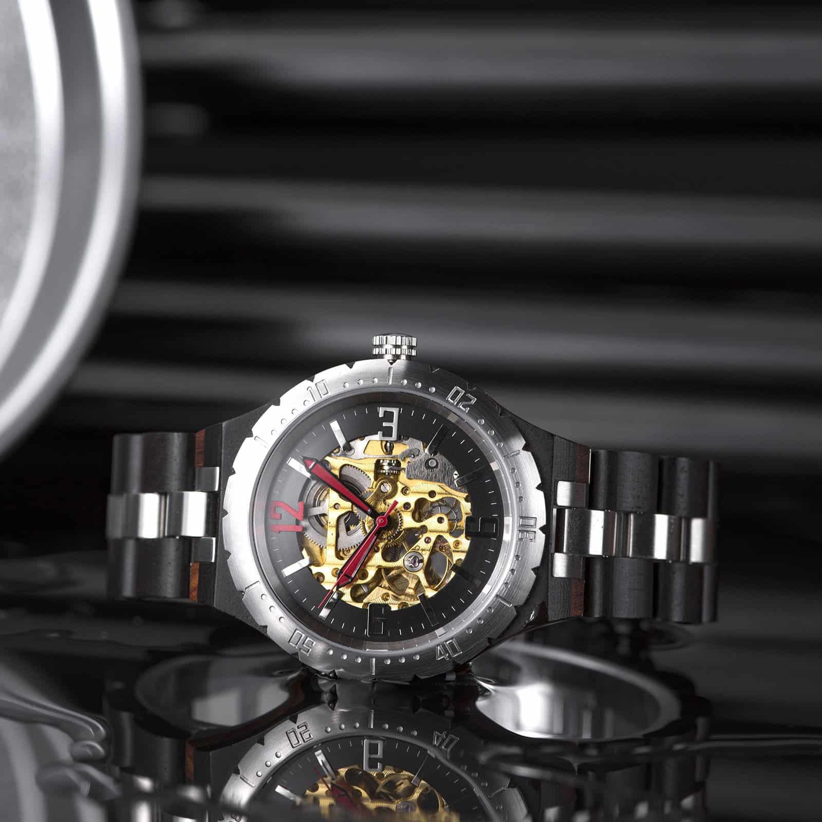 Automatic Mechanical Movement Wooden Watch