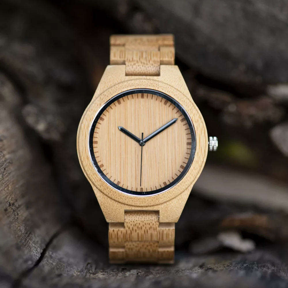 Bamboo Watch Natural Handcrafted Minimalist Design – Boyd