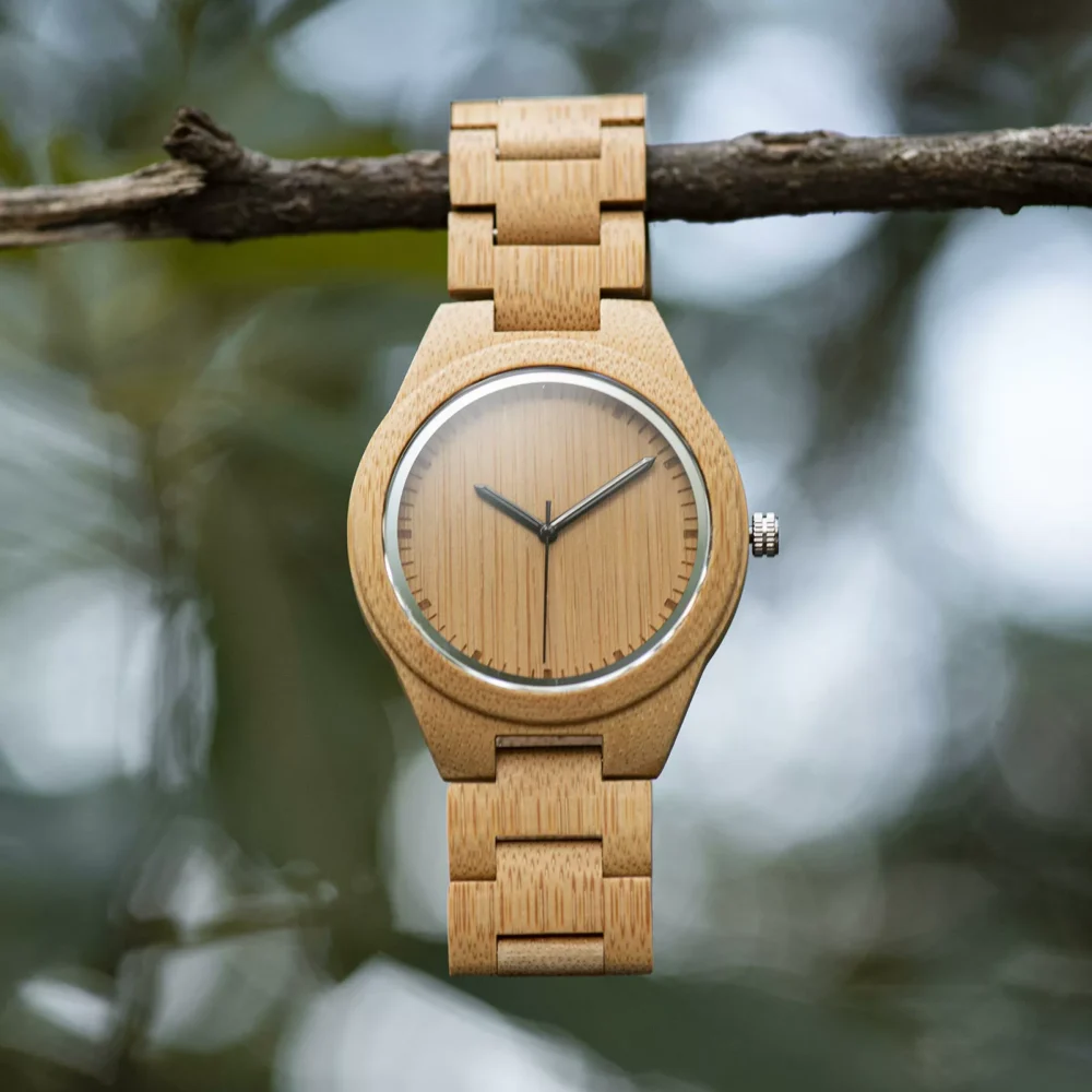 Bamboo Watch Natural Handcrafted Minimalist Design – Boyd
