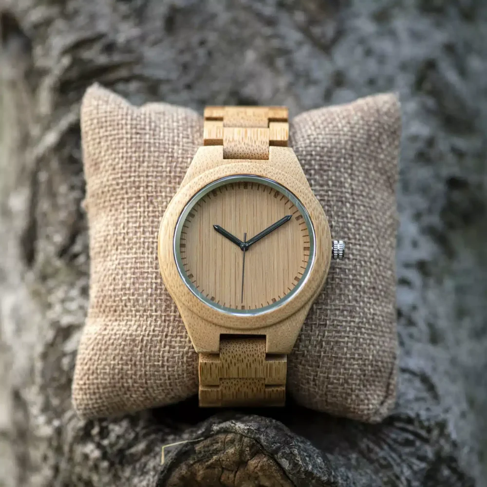 Bamboo Watch Natural Handcrafted Minimalist Design – Boyd